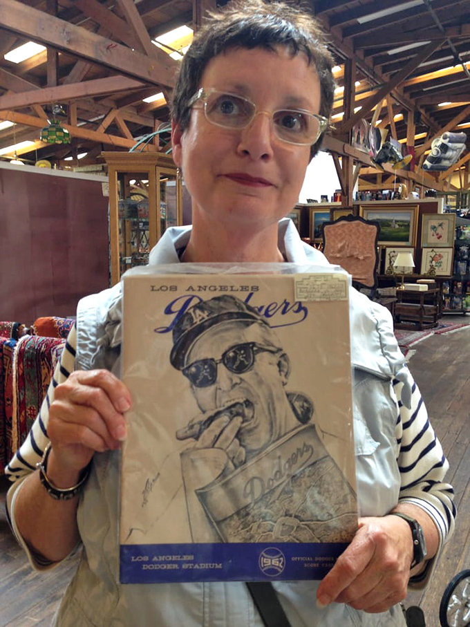 The thrill of the find! A vintage Dodgers program that would make any baseball memorabilia collector's heart skip a beat.