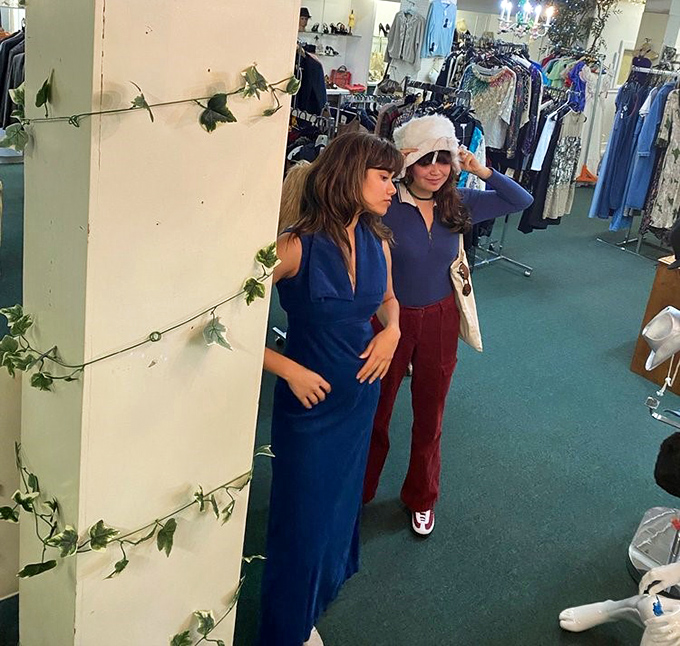 Vintage fashion never truly goes out of style – just ask these shoppers trying on pieces with stories woven into every thread.