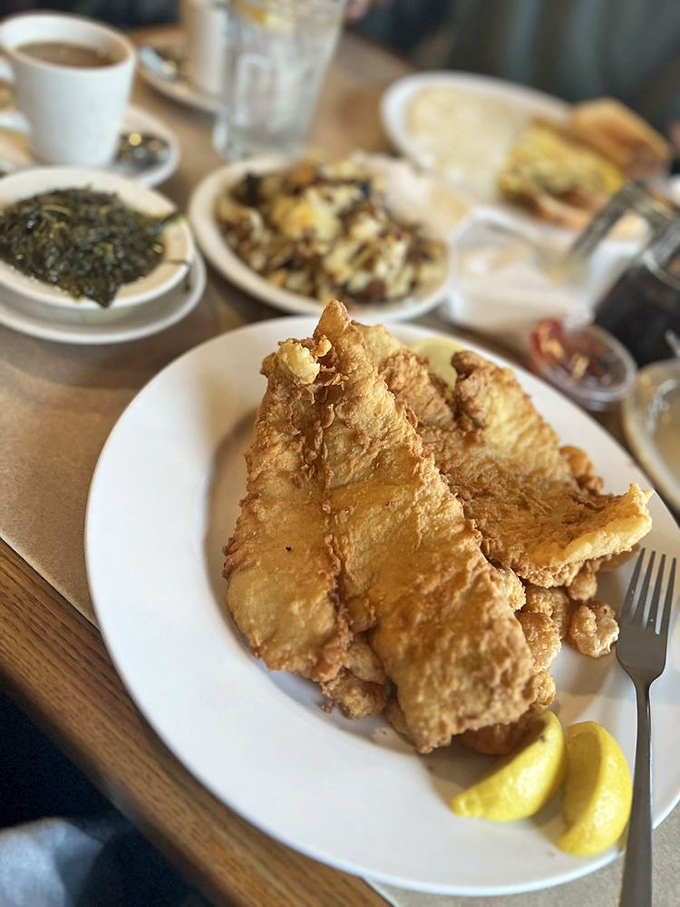 Golden-fried flounder that's crispy on the outside, tender on the inside—the kind of fish that makes you wonder why you ever eat anything else.