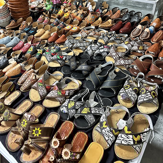 Not just shoes—stories! Each pair of these handcrafted sandals carries the artistry of generations, waiting to walk you into summer in style.