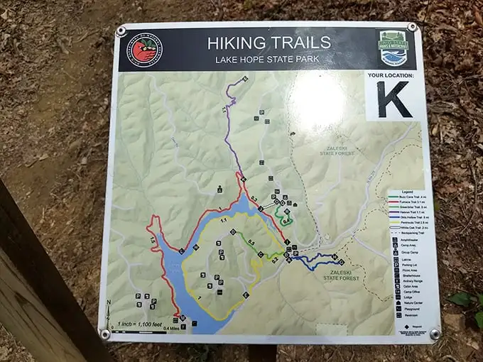 Adventure awaits at Lake Hope State Park—explore scenic trails, breathe in fresh forest air, and get closer to nature’s beauty!