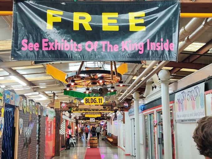 See Exhibits Of The King Inside—because no flea market experience is complete without an unexpected Elvis encounter.