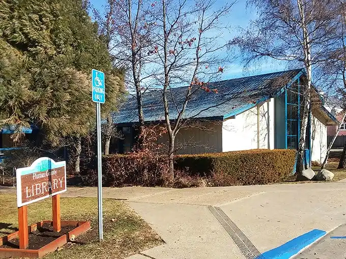 The Plumas County Library doesn't just house books—it's where stories and community intertwine in a building that looks like it belongs on a postcard.