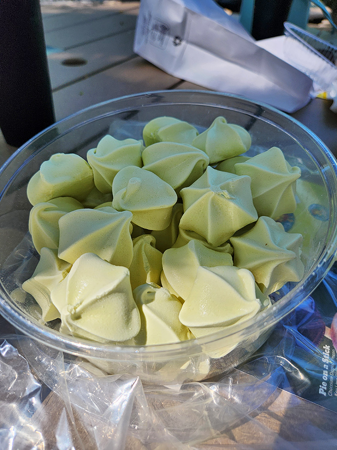 These delicate key lime meringue kisses are like little clouds of Florida sunshine – light, airy, and packing a perfect citrus punch.
