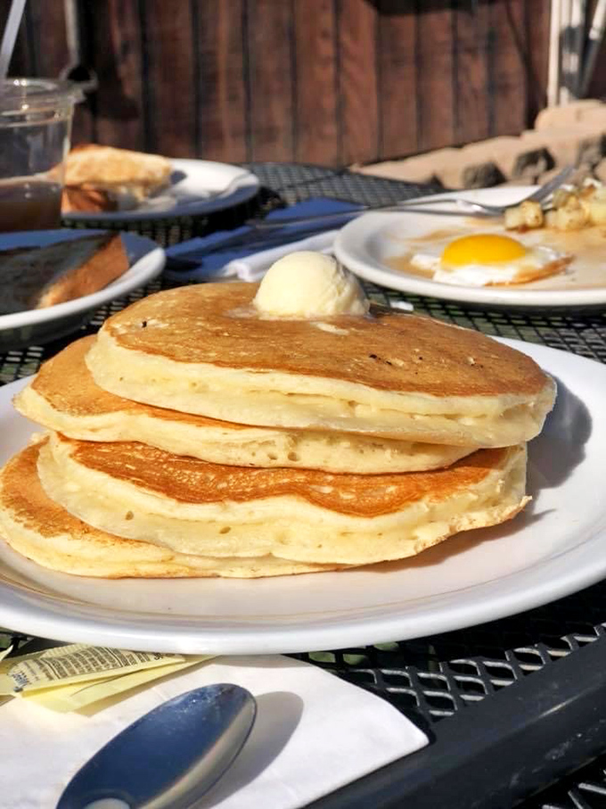 Stack 'em high and watch 'em fly – these fluffy pancakes could give IHOP a run for their money.