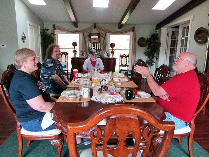 Breakfast is served with a side of laughter and hospitality. No stuffy formality here—just good food and better conversation.