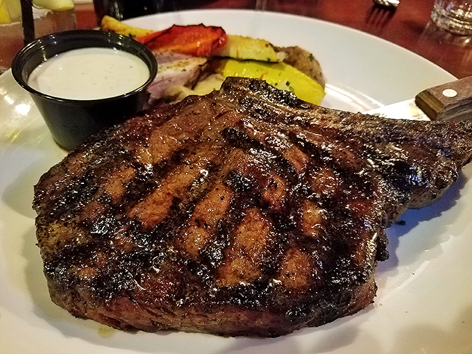 Behold the steak that launched a thousand food dreams—perfectly seared, gloriously juicy, and demanding your full, undivided attention.