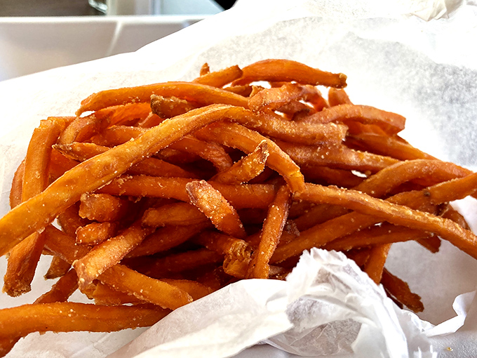These golden fries aren't just a side dish—they're the supporting actors that deserve their own Oscar. Crispy, seasoned perfection in every batch.