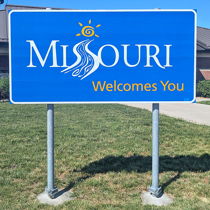 Missouri's welcome sign might as well add "slow down, you're in no rush anymore" – the perfect gateway to the Show-Me State's hidden treasures.