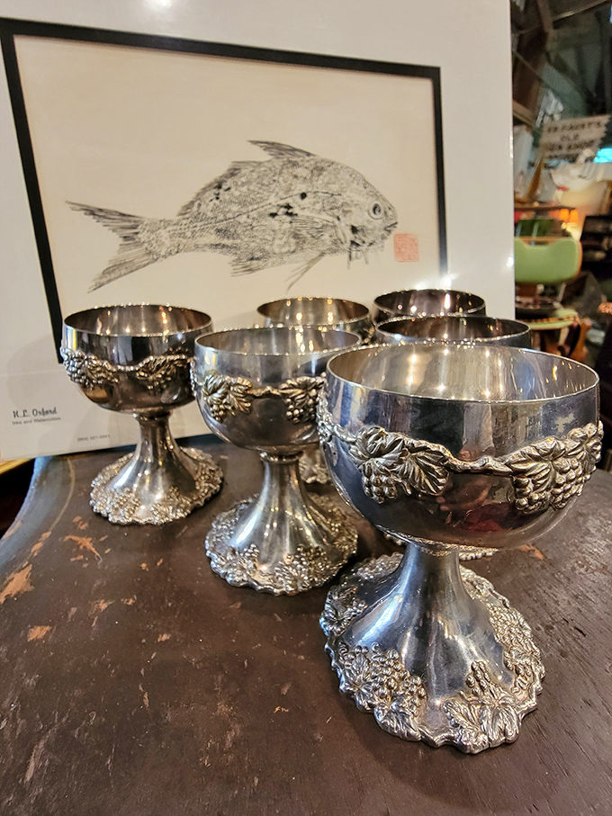 These silver goblets aren't just cups; they're vessels waiting to elevate your next dinner party from "nice" to "remember that night?"
