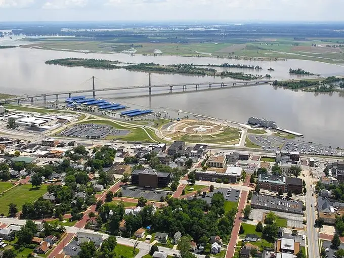Alton's impressive skyline stretches along the mighty Mississippi—proof that river towns can pack big-city punch in small-town packages.