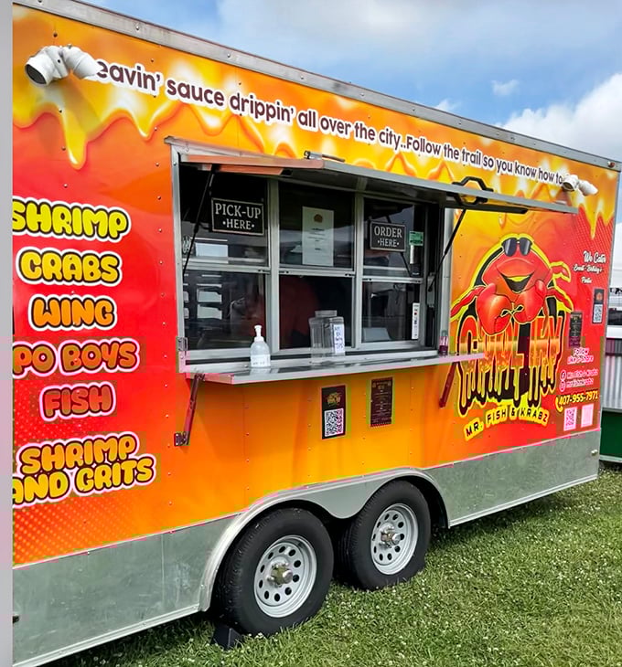 Cool Irv's bold orange truck promises "sauce drippin' all over the city" – a declaration that's both a warning and an irresistible invitation.