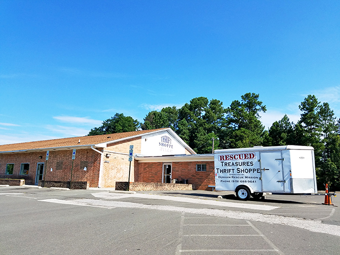 The Durham Rescue Mission's brick building might look unassuming, but inside? A wonderland of second chances—for items and people alike.