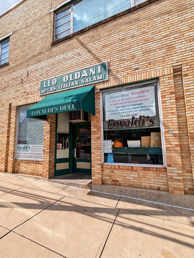 Eovaldi's brick façade has weathered decades of St. Louis seasons, much like its time-tested Italian recipes have weathered food trends.