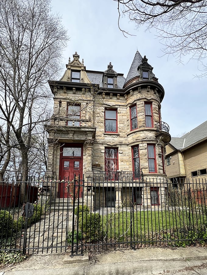 Franklin Castle's imposing stone facade seems to whisper, "I've seen things." Delightfully spooky even in broad daylight!