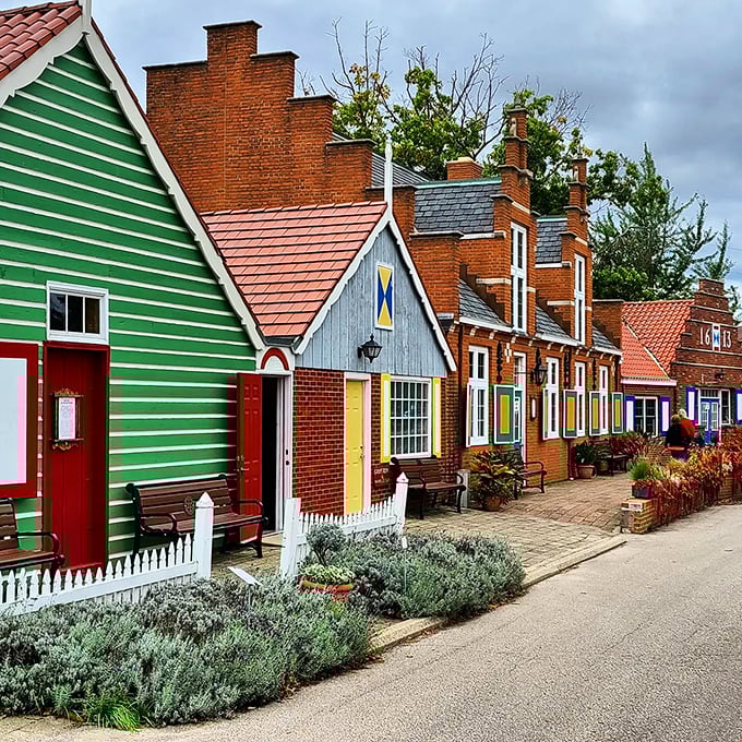 Holland’s Dutch heritage comes alive along this colorful street of gabled facades, offering a taste of the Netherlands without ever leaving Michigan.