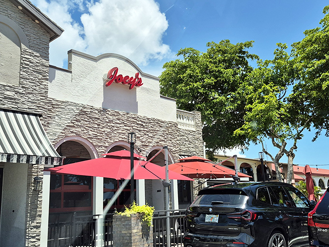 Joey's elegant stone façade brings a touch of Mediterranean class to Marco Island. Pizza with a side of sophistication.