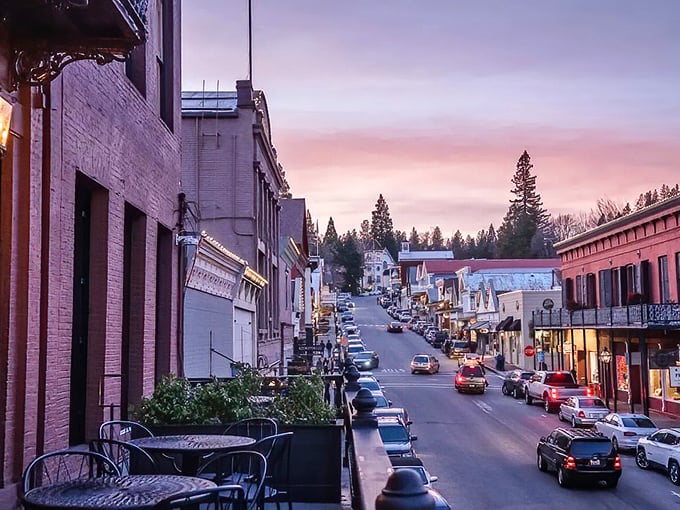 Nevada City's colorful Victorian buildings house everything from bookstores to breweries, a Gold Rush town with modern indulgences.