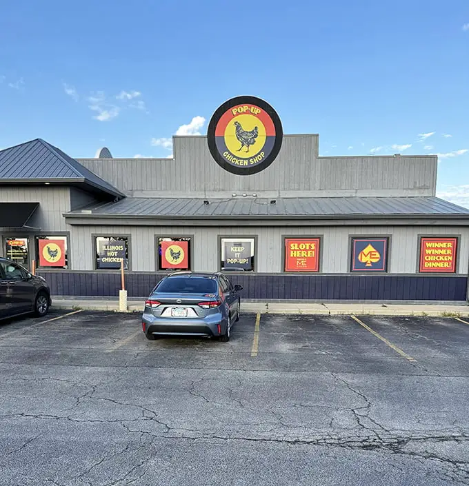 Pop-Up Chicken might look like any country restaurant, but locals know better. That parking lot fills up faster than a church on Easter Sunday.