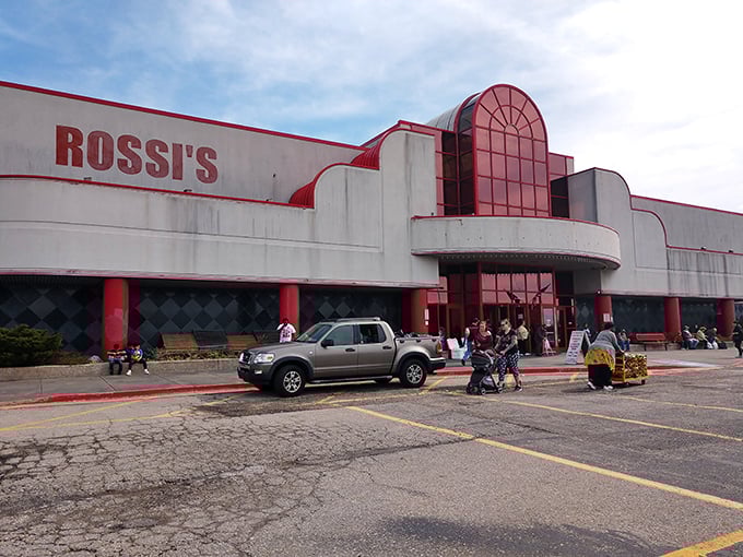 Rossi's retro storefront promises the thrill of the hunt inside – a temple to the gods of secondhand treasures.
