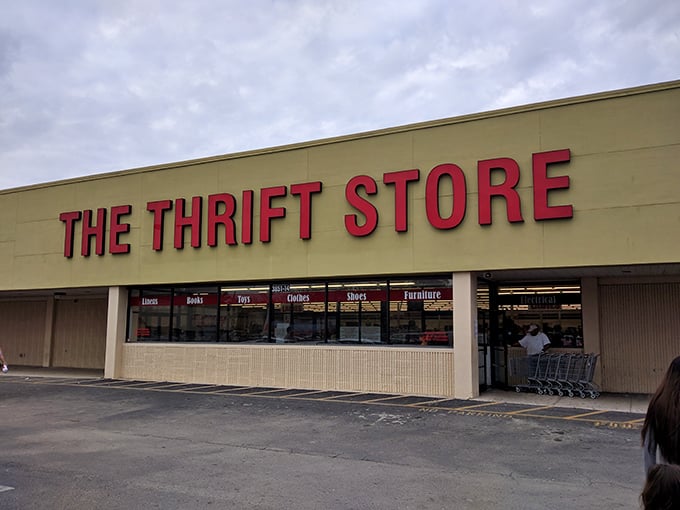 The Thrift Store keeps it simple outside so the treasures inside can do all the talking – honesty in advertising at its finest!