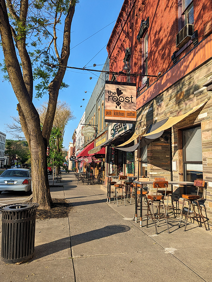 Wellsboro's classic Main Street feels like stepping into a time machine—gas lamps included, no flux capacitor required.