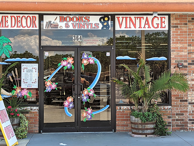 Books, vinyls, and vintage – oh my! This storefront promises a nostalgic journey through decades past.