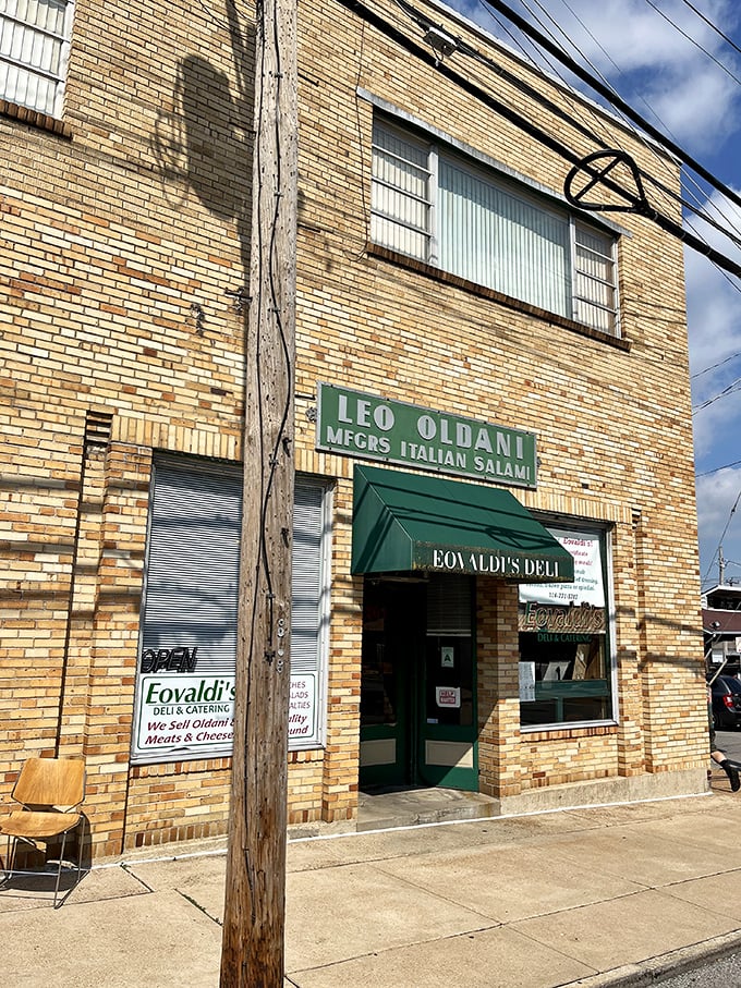 The vintage "Leo Oldani" sign above Eovaldi's is like a time portal to when sandwiches were made with reverence and without shortcuts.