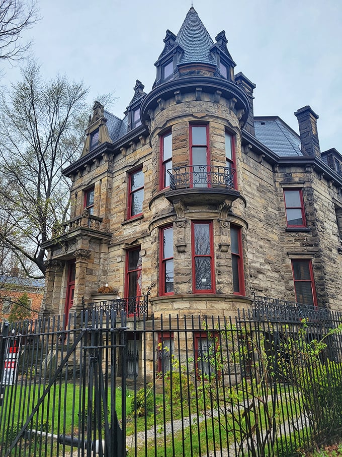 Those turrets weren't built for defense—they were designed for maximum Victorian gothic drama. Mission accomplished!