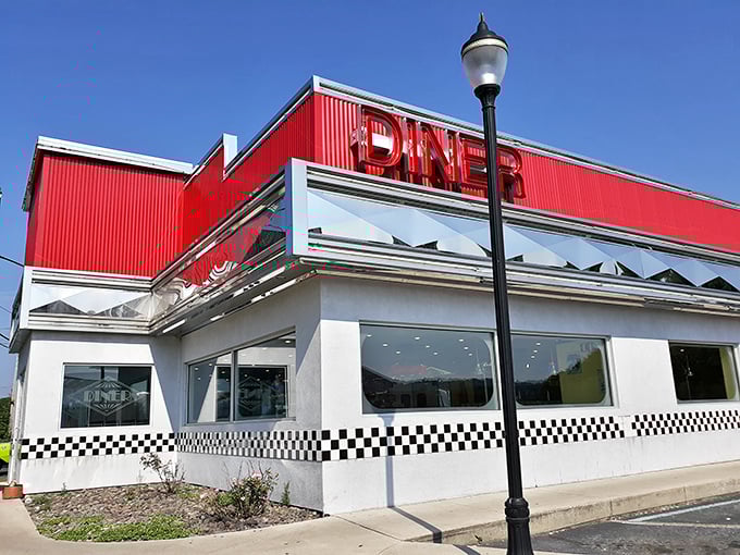 Sunlight bounces off this classic chrome diner, promising pancakes that'll make your morning. The coffee's always hot and the welcome's warmer.