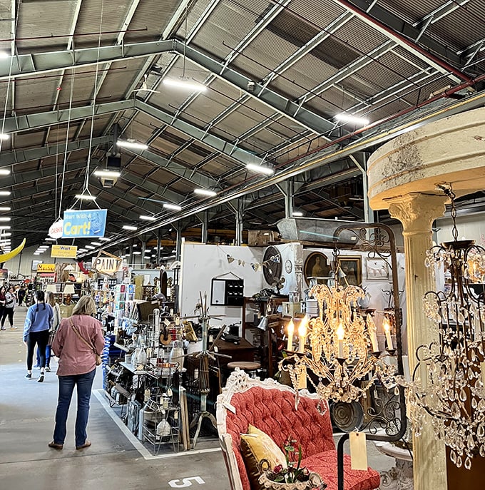 Sleepy Poet Antique Mall: Soaring ceilings and endless vendor booths create an antique lover's paradise that rivals any major city market.
