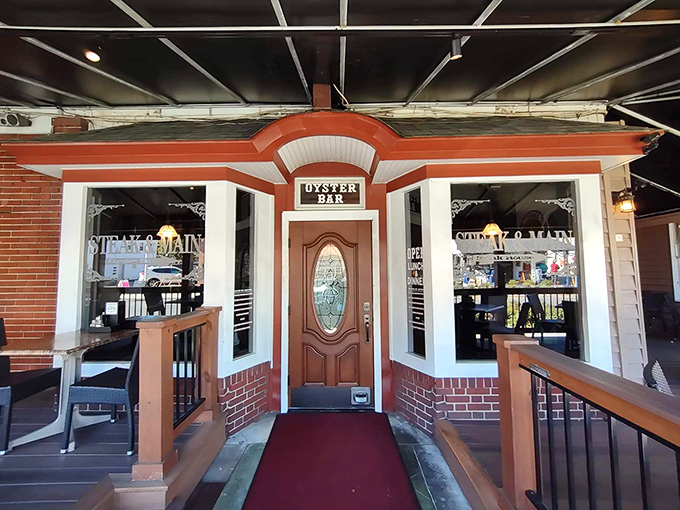 That little outdoor seating area isn't just for show—it's where happy customers contemplate ordering seconds.