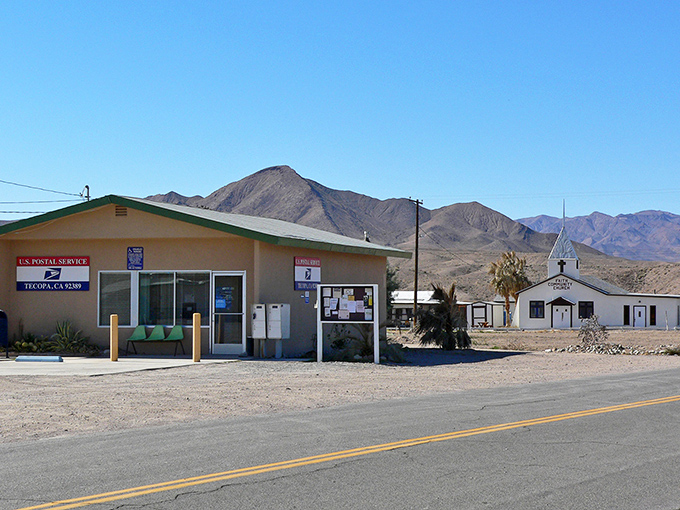 McNeal's store in Tecopa – where the sign is bigger than the town's population, but the welcome is just as warm.