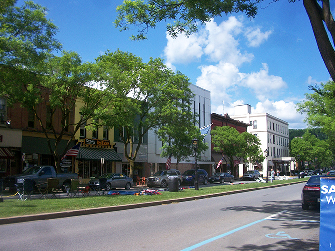 Downtown Wellsboro's tree-lined streets and historic storefronts create a Norman Rockwell scene that's actually real—and waiting for you.