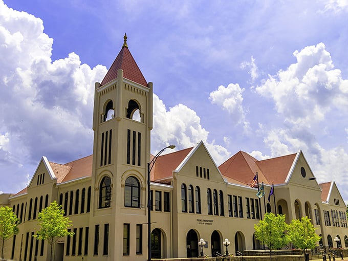 The historic courthouse stands like a proud Southern gentleman dressed in his Sunday best. Its stately presence reminds visitors that Anderson takes its heritage—but not itself—too seriously.
