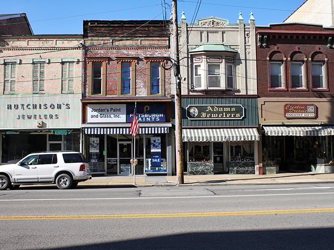 Downtown's colorful storefronts house family businesses that have weathered economic tides for decades, their awnings providing welcome shade for window shoppers on sunny Pennsylvania afternoons.