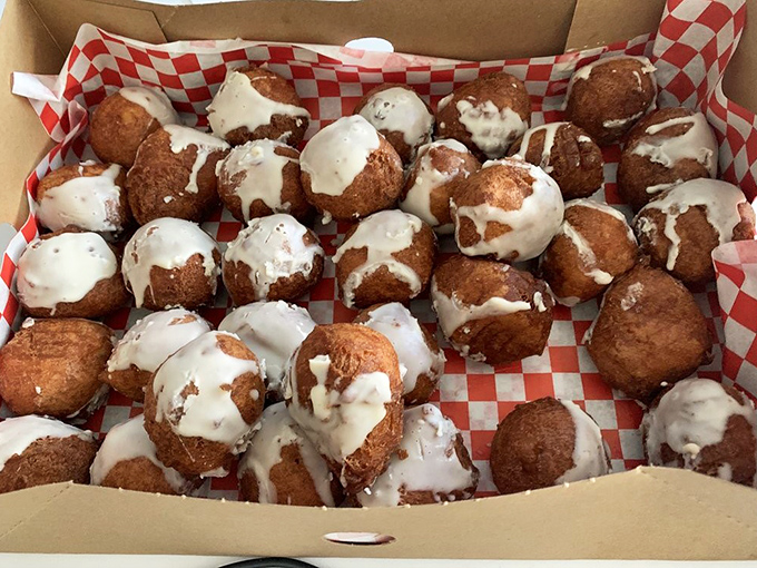 Apple fritters that could make a pastry chef weep—golden, glazed spheres of joy that people literally cross county lines to experience. Worth every mile.