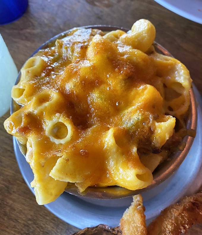 Mac and cheese that's had an Arizona glow-up. The jalapeño kick transforms childhood comfort into grown-up indulgence that's worth every delicious calorie.