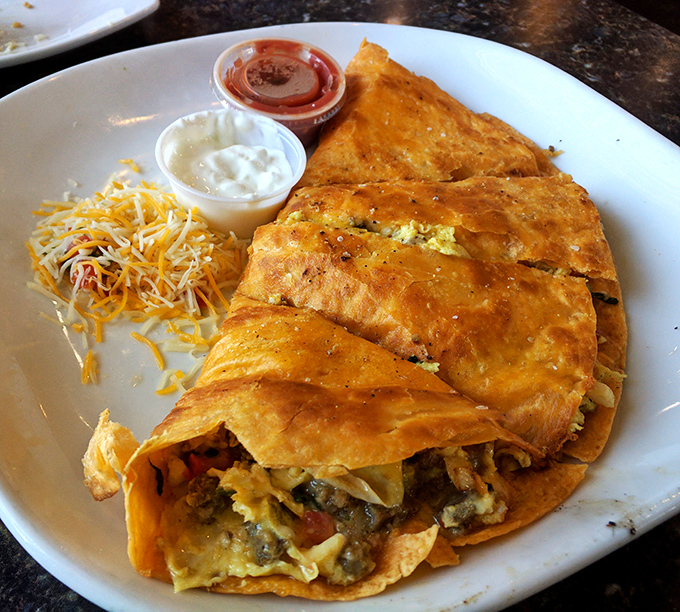 Breakfast quesadillas that laugh in the face of basic morning fare – crispy, cheesy, and packed with enough flavor to jumpstart your day.