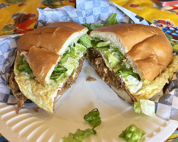 A torta so loaded it needs structural engineering support – this sandwich means serious business.
