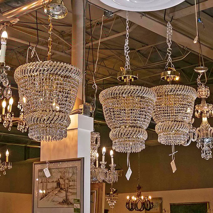 Chandeliers that have witnessed more dinner party gossip than a small-town hairdresser, now ready for your dining room drama.
