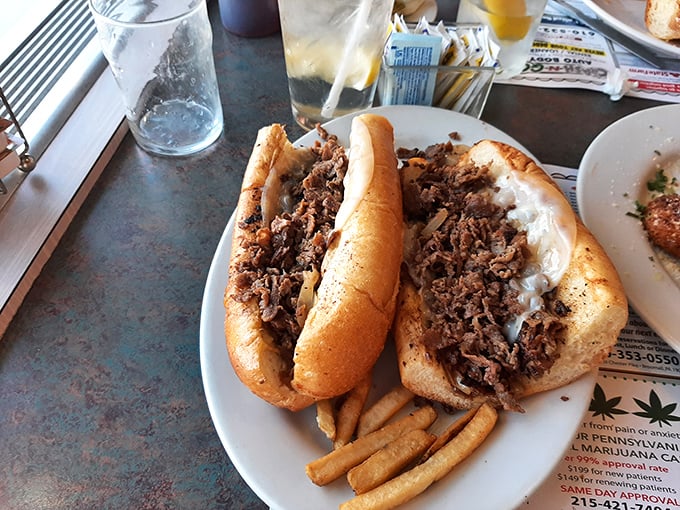 The legendary chipped beef sandwich – where tender beef meets pillowy bread in a relationship so perfect it should have its own reality show.