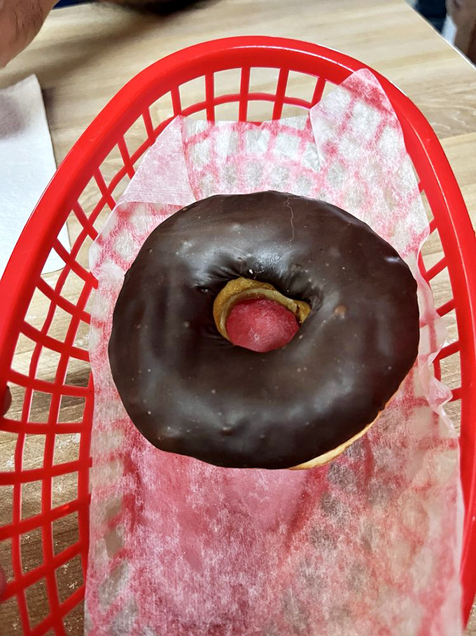 Like the little black dress of donuts, the chocolate glazed remains a timeless classic that needs no introduction—just appreciation.