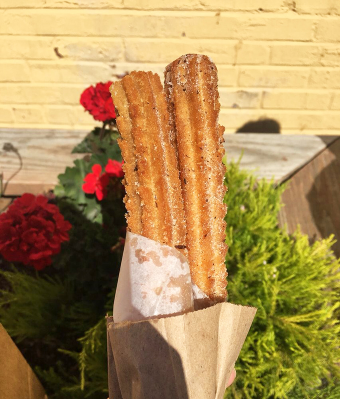 These churros aren't just fried dough – they're crispy, sugar-dusted time machines to childhood joy.