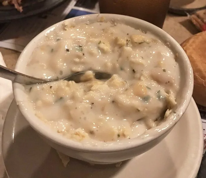 This isn't just clam chowder—it's a creamy bowl of comfort that could make a New Englander question their loyalty. Spoonful by spoonful, winter becomes bearable.