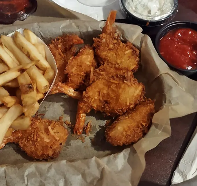 Coconut shrimp so perfectly crispy, it'll make you forget you're hundreds of miles from any beach.