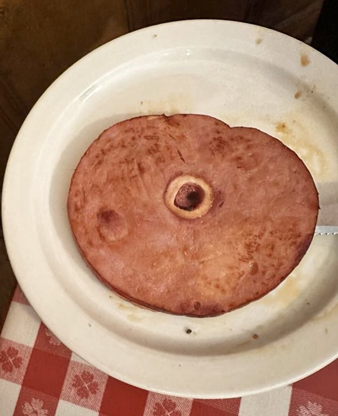 Country ham with that signature center "eye" – a slice of Tennessee tradition that's been perfected through generations of Southern know-how.