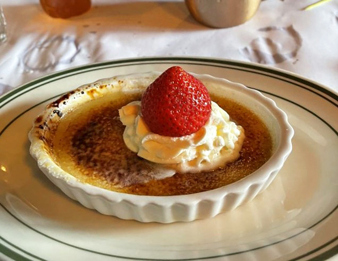 Crème brûlée that makes that perfect "crack" sound when your spoon breaks through—nature's most satisfying ASMR experience.