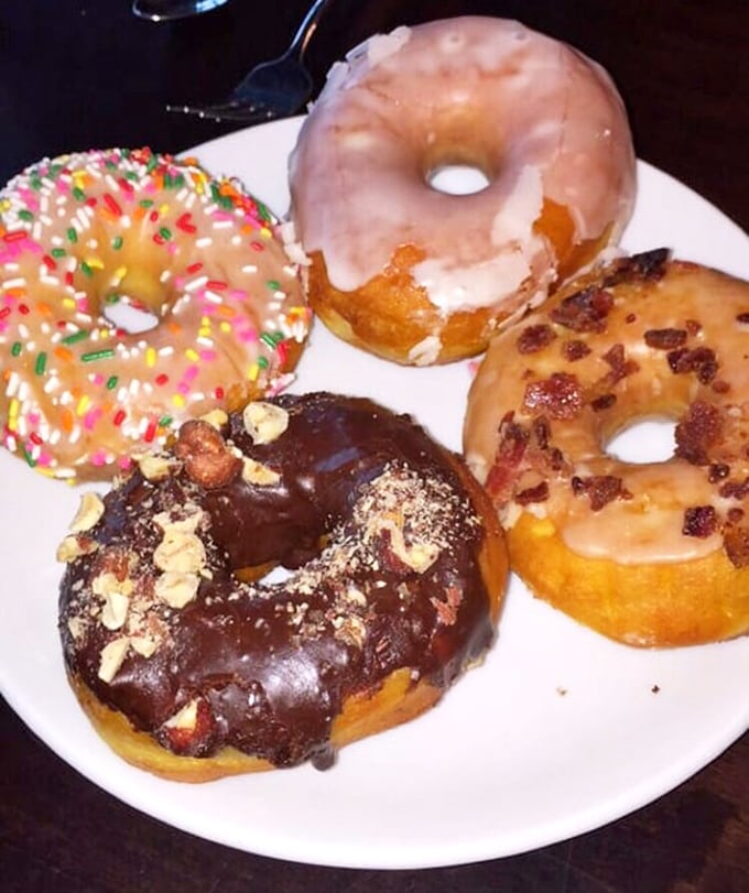 Donut nirvana achieved. That chocolate-walnut creation isn't just a pastry – it's an argument against ever skipping breakfast again.