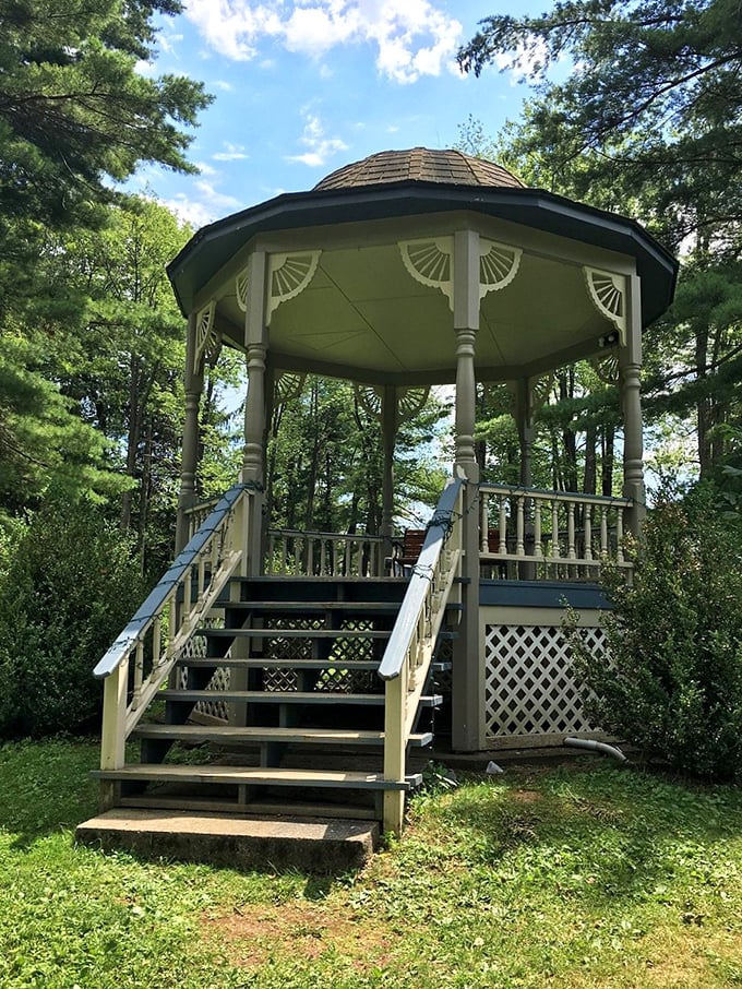 This charming gazebo has witnessed more summer romances and impromptu concerts than a Hallmark movie marathon – small-town magic in architectural form.